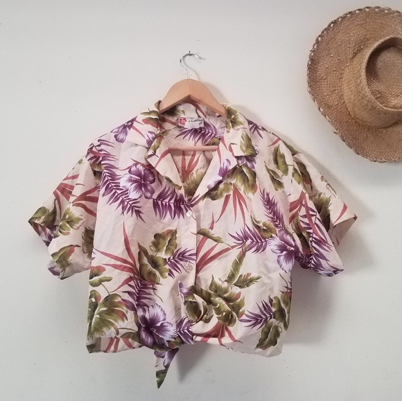 Hilo Hattie | Tops | Hawaiian Crop Top | Poshmark
